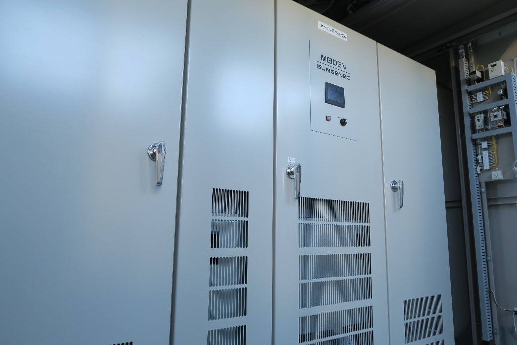 太陽光発電事業向け500kWパワーコンディショナー納入しました | 明電舎